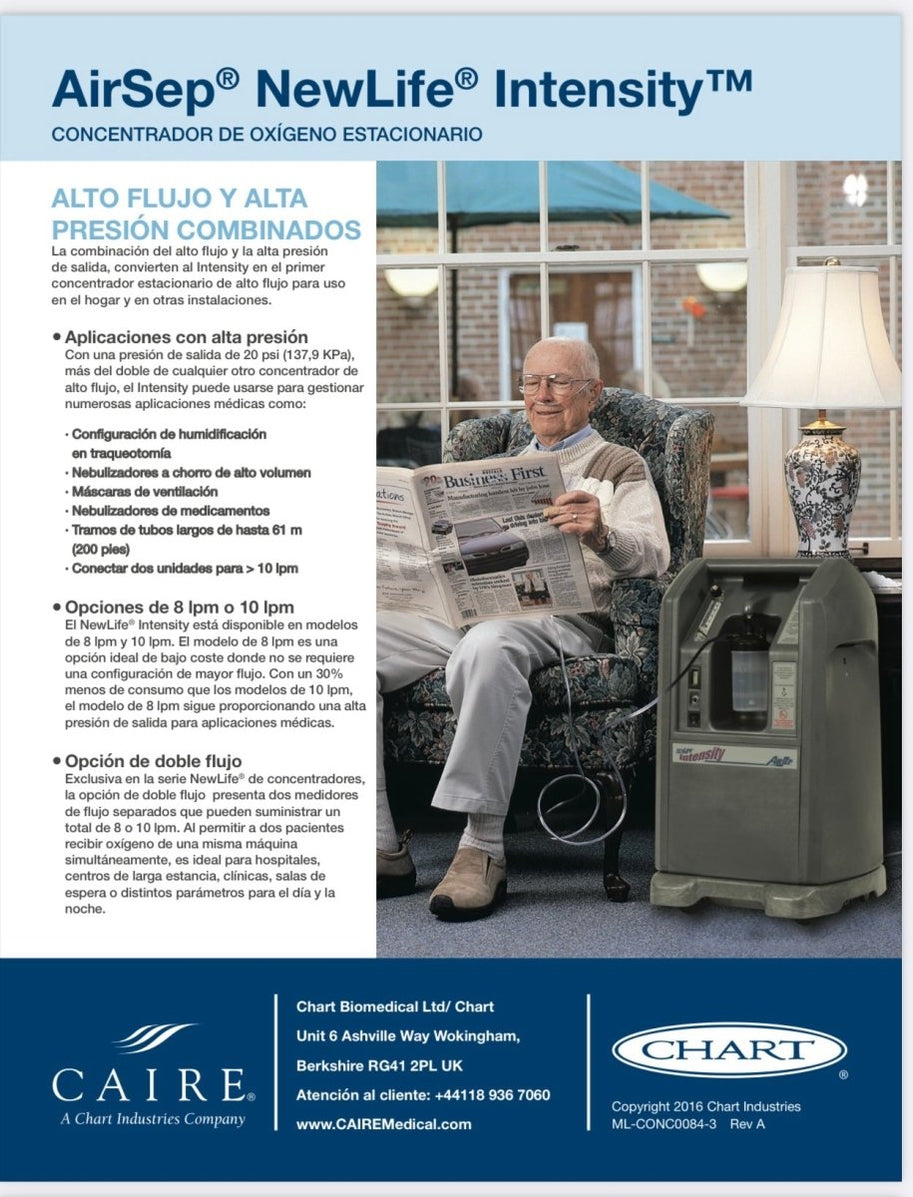 Concentrador de oxígeno Newlife Intensity 10 litrostienda